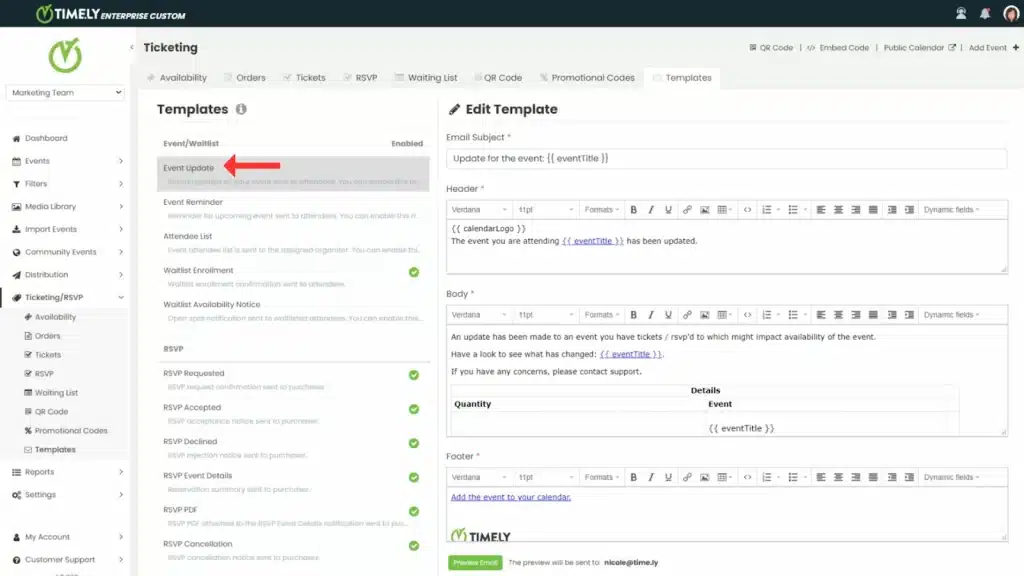 How to Customize Event RSVP and Ticket Email Templates