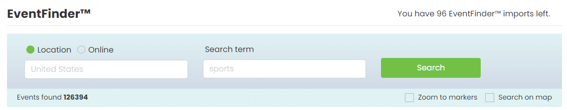 How to Find and Import Events with EventFinder | Timely