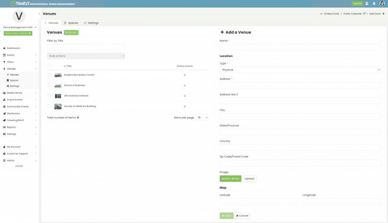 How to Create, Edit and Delete Event Venues