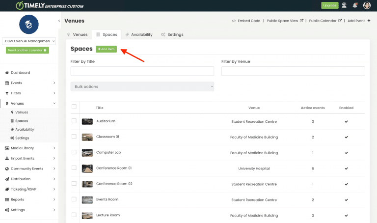 How to Create Event Spaces | Timely Help Center
