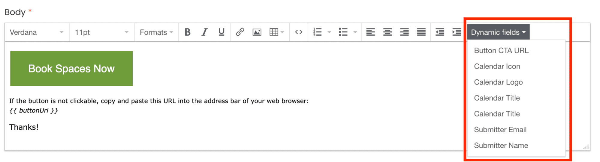 How to Customize Email Templates for Space Booking Requests