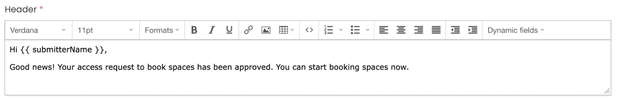 How to Customize Email Templates for Space Booking Requests