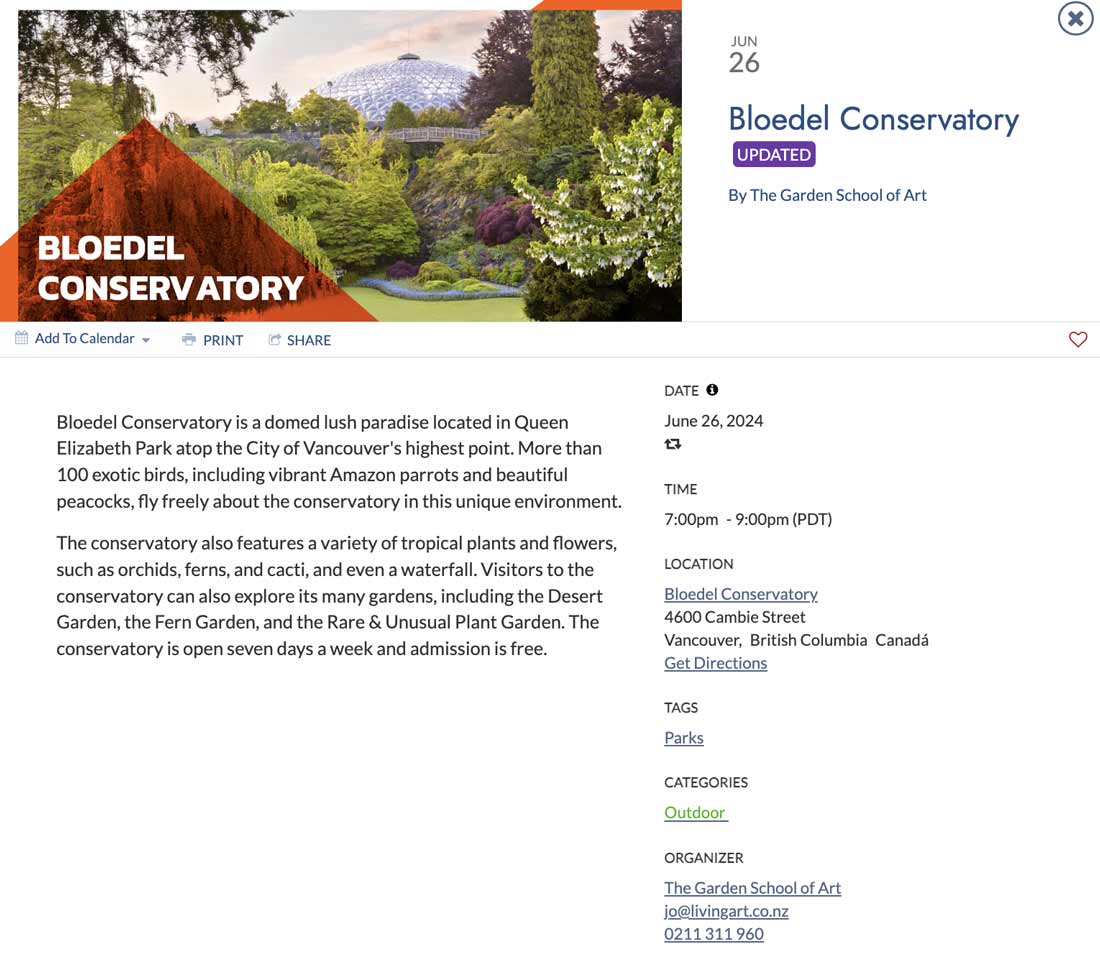 How to Select the Event Page Layout for your Calendar
