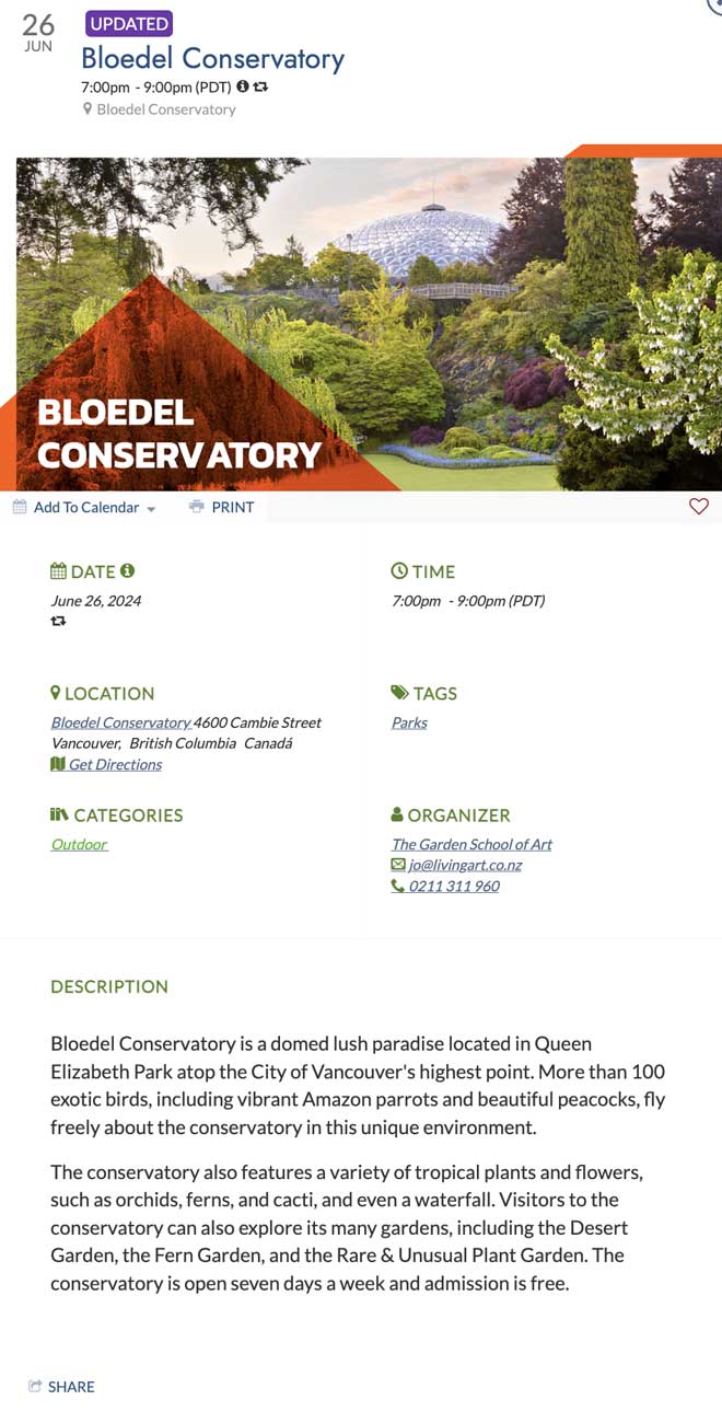 How to Select the Event Page Layout for your Calendar