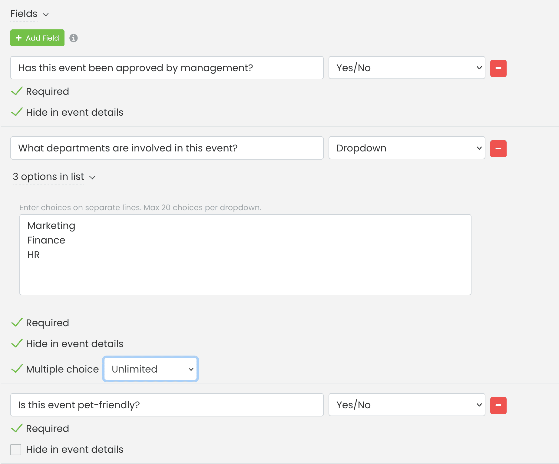 How To Create Custom Event Questions For System Users 9655